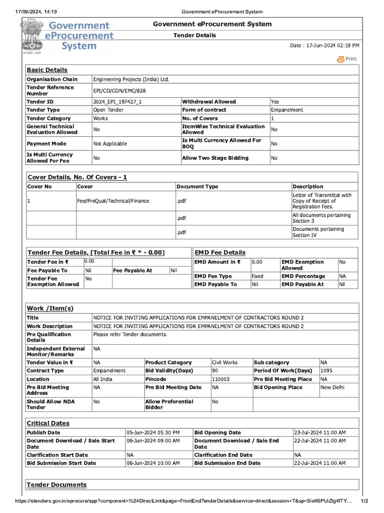 Government Eprocurement System | PDF