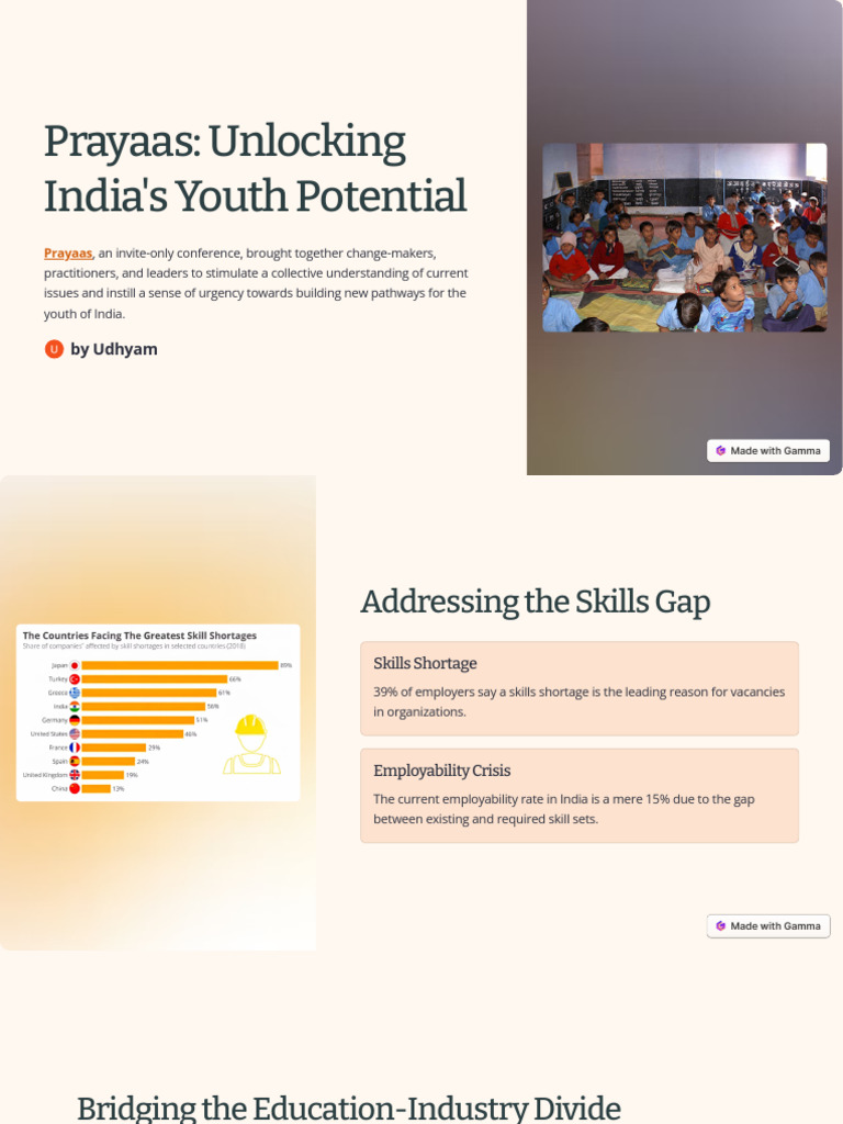 Prayaas: Empowering India's Youth | PDF | Policy | Cognition