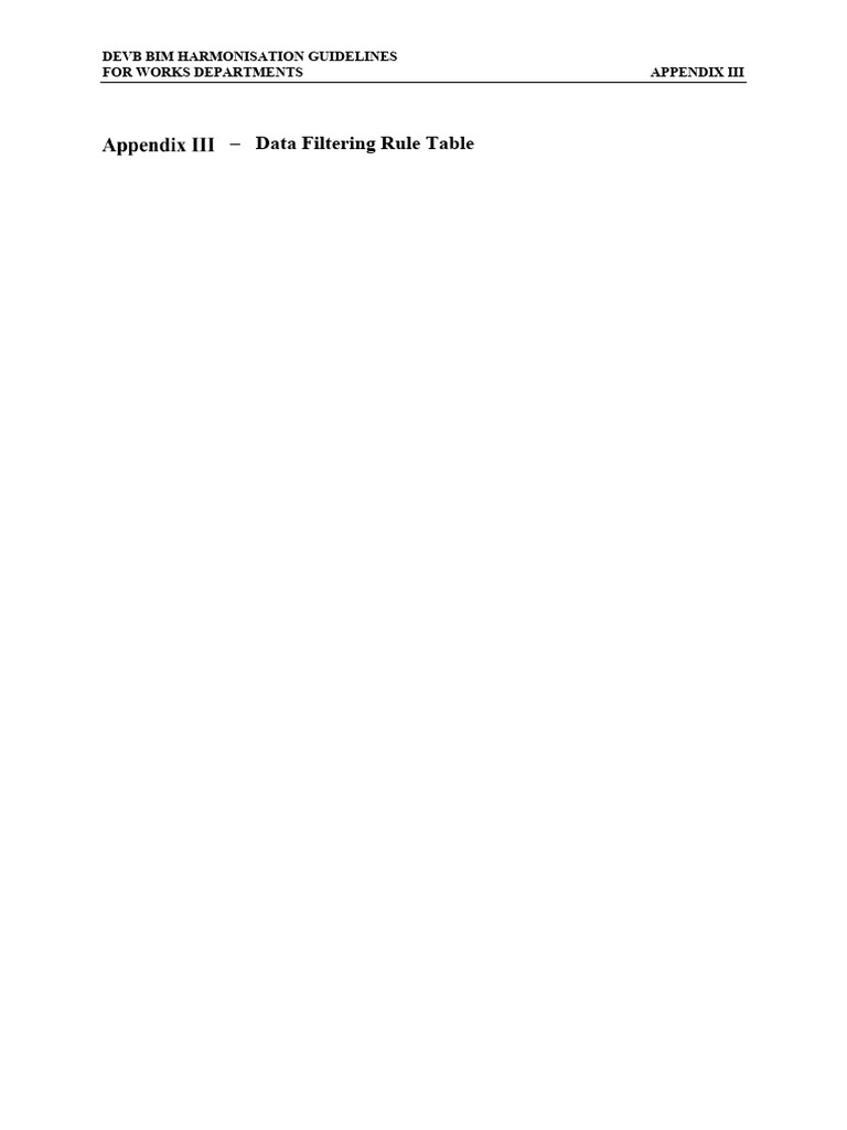 Appendix III - Data Filtering Rule Table (v2) | PDF | Water | Water And Politics