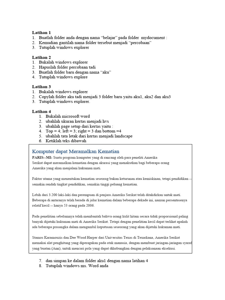 Modul Latihan Office | PDF | Pengelolaan Keuangan & Uang | Ilmu Sosial