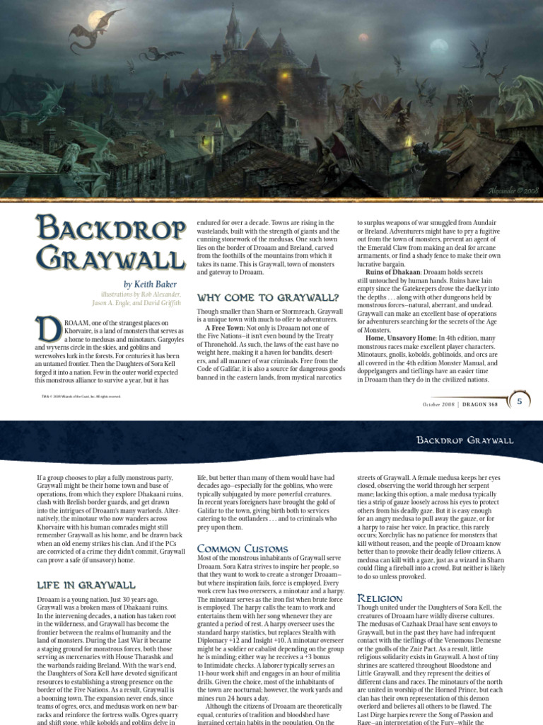 Dragon 368 - Graywall | PDF | Monsters