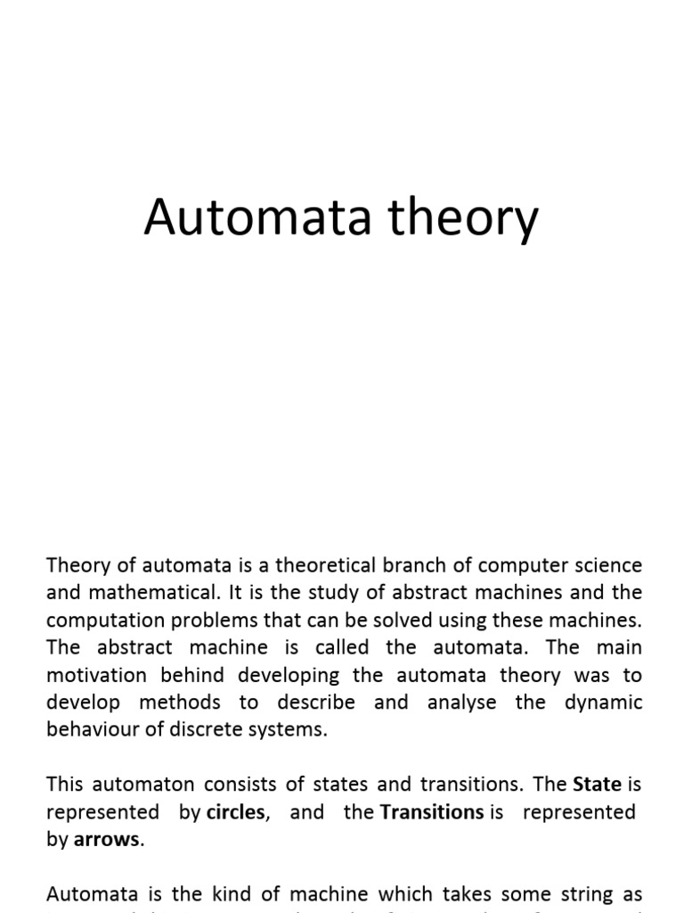 TOC Syllabus | PDF | Automata Theory | Formalism (Deductive)