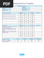 Employee Discussion Record Template | PDF