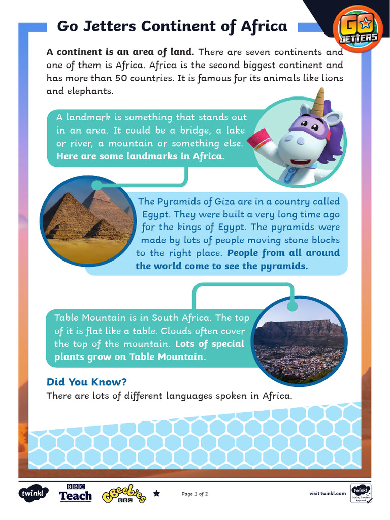 Africa-Reading-Comprehension Ver 8 | PDF | Egyptian Pyramids | Africa