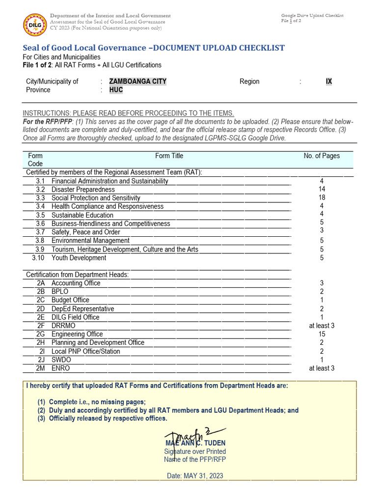 C R9 Zamboanga-City Forms3 | PDF | Emergency Management | Hazards