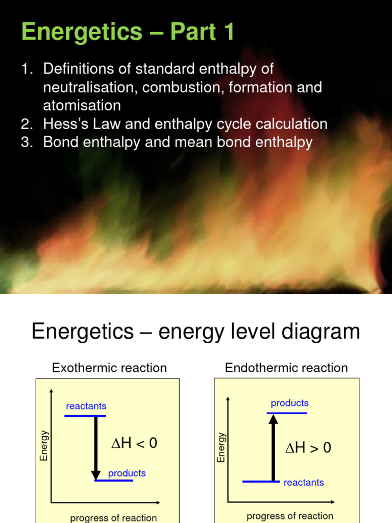 Topic 6 Energetics-1 | PDF | Combustion | Chemical Reactions
