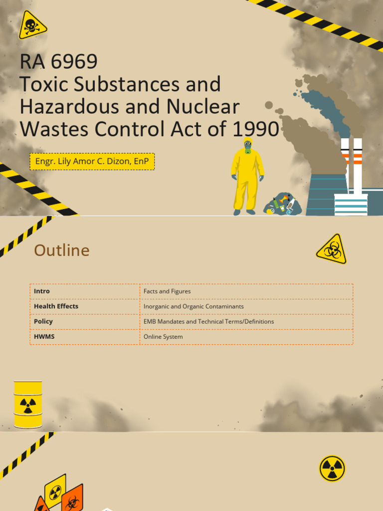 Ra 6969 ENRA | PDF | Waste | Hazardous Waste