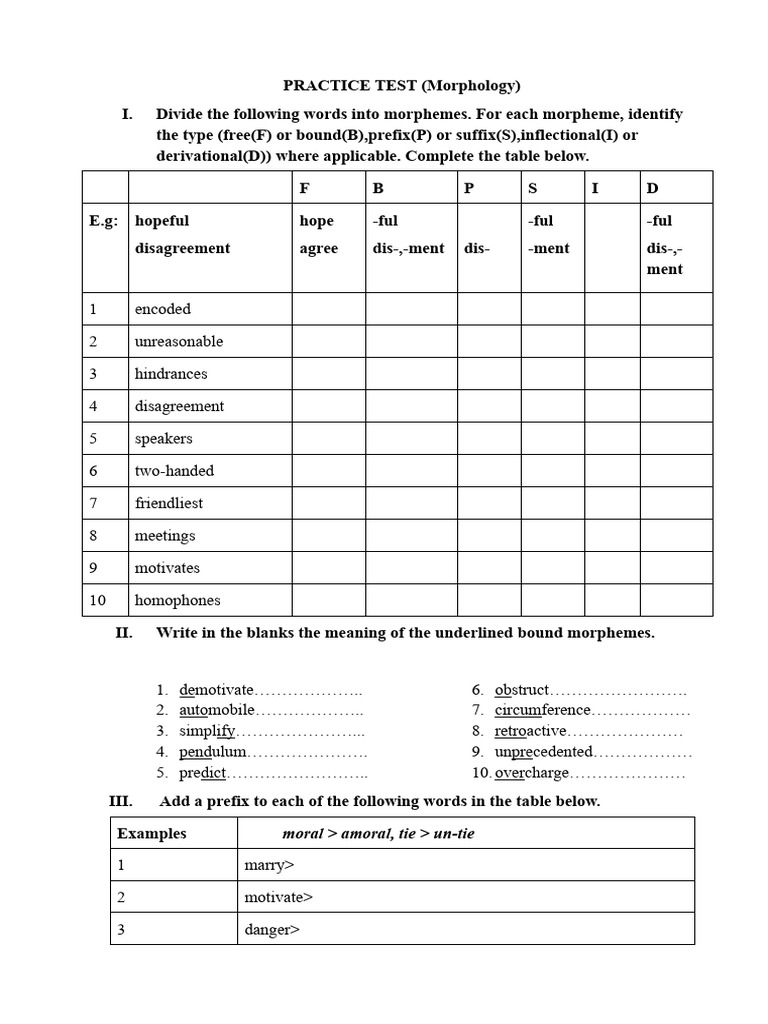 Practice Test 3 | PDF | Word | Languages