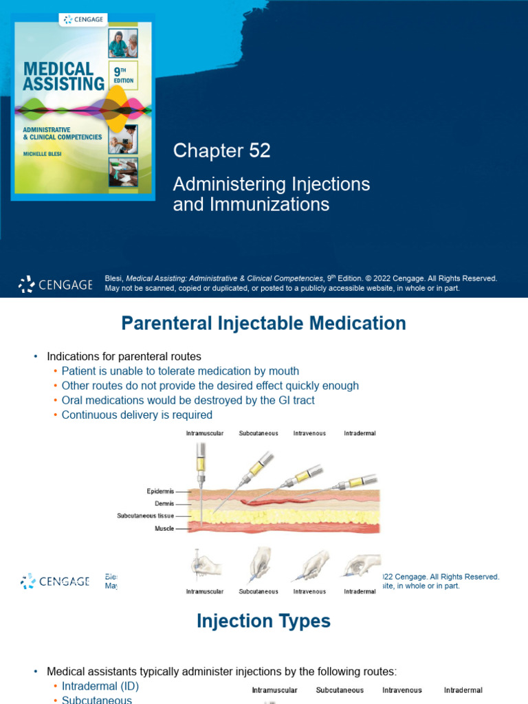 Ch 52 Administering Injections and Immunization Edited | Download Free ...