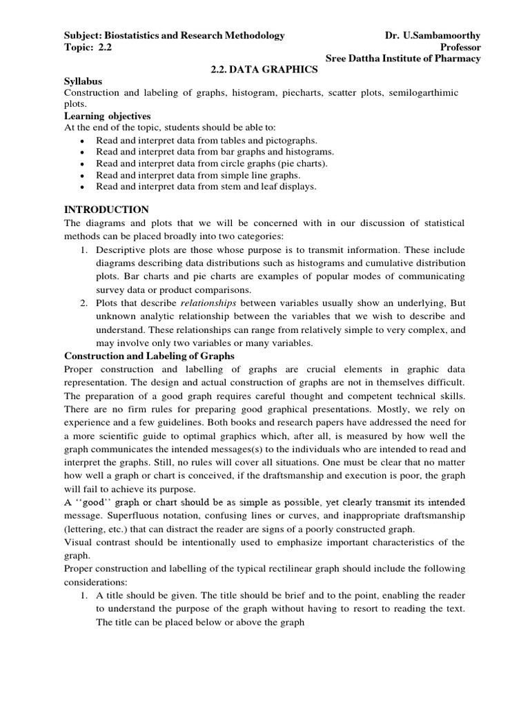 Topic 2.2 DATA GRAPHICS | PDF | Histogram | Scatter Plot