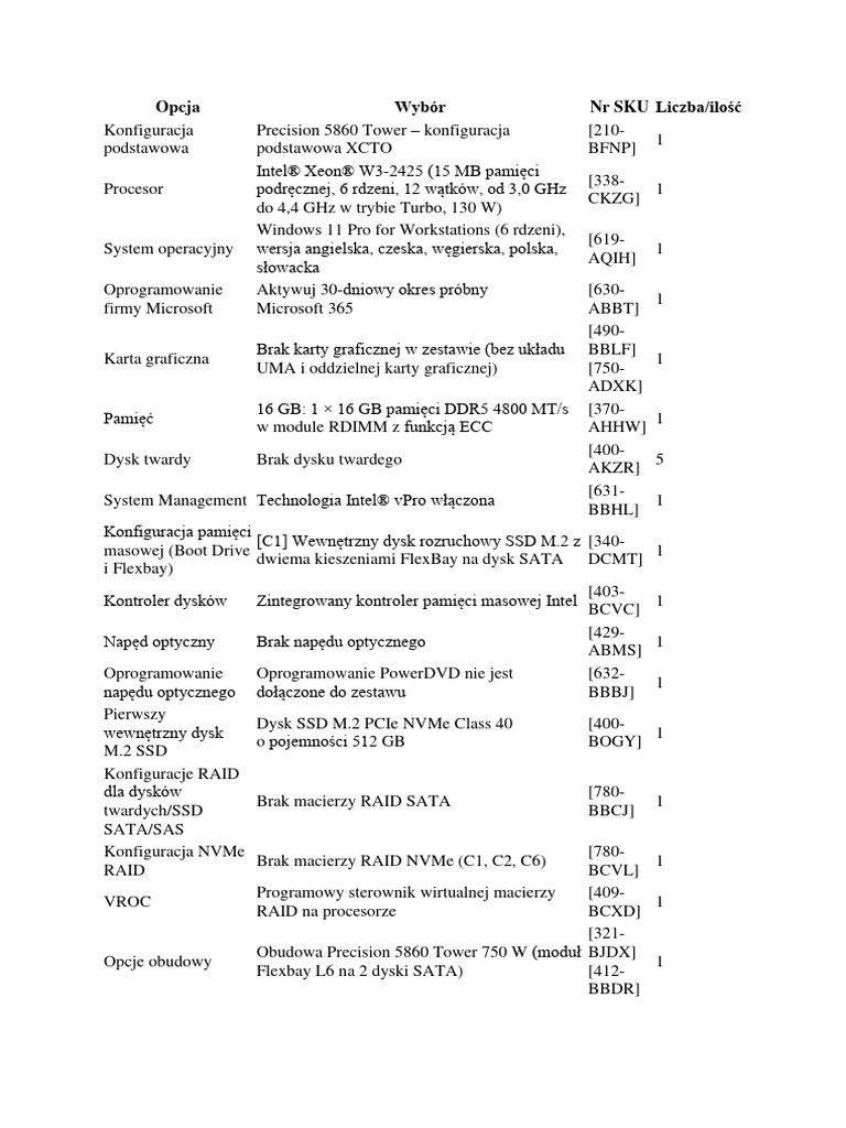 Precision 5860 Tower - ERKO | PDF