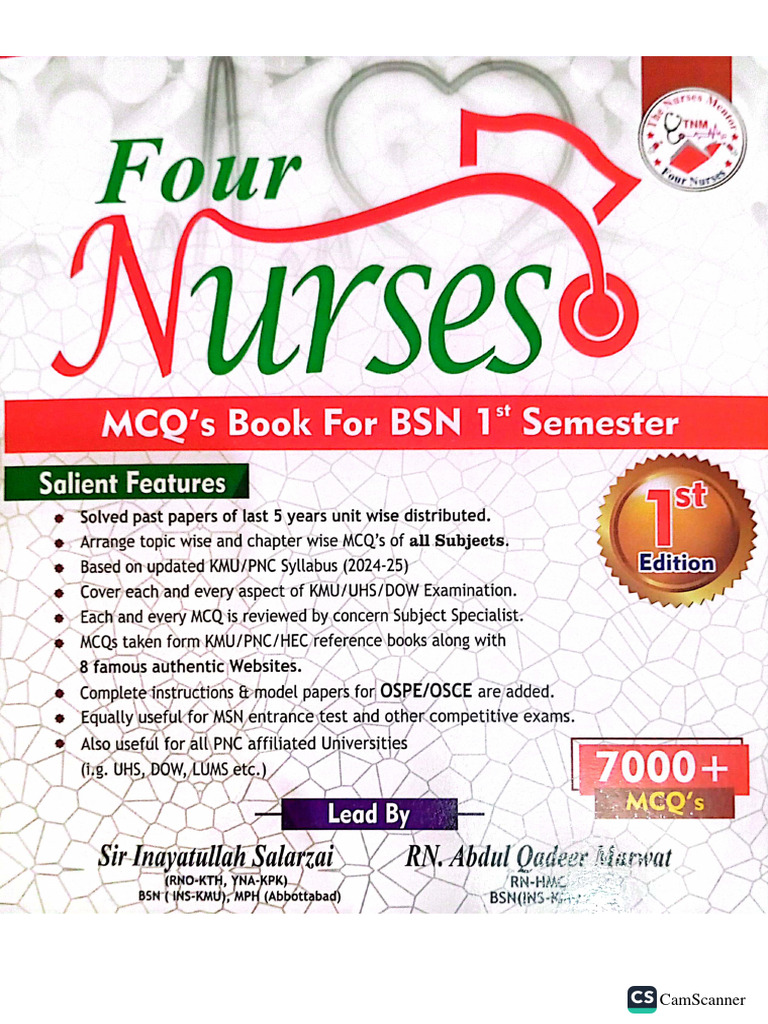 Nursing MCQS Book PDF by Ihtisham | PDF