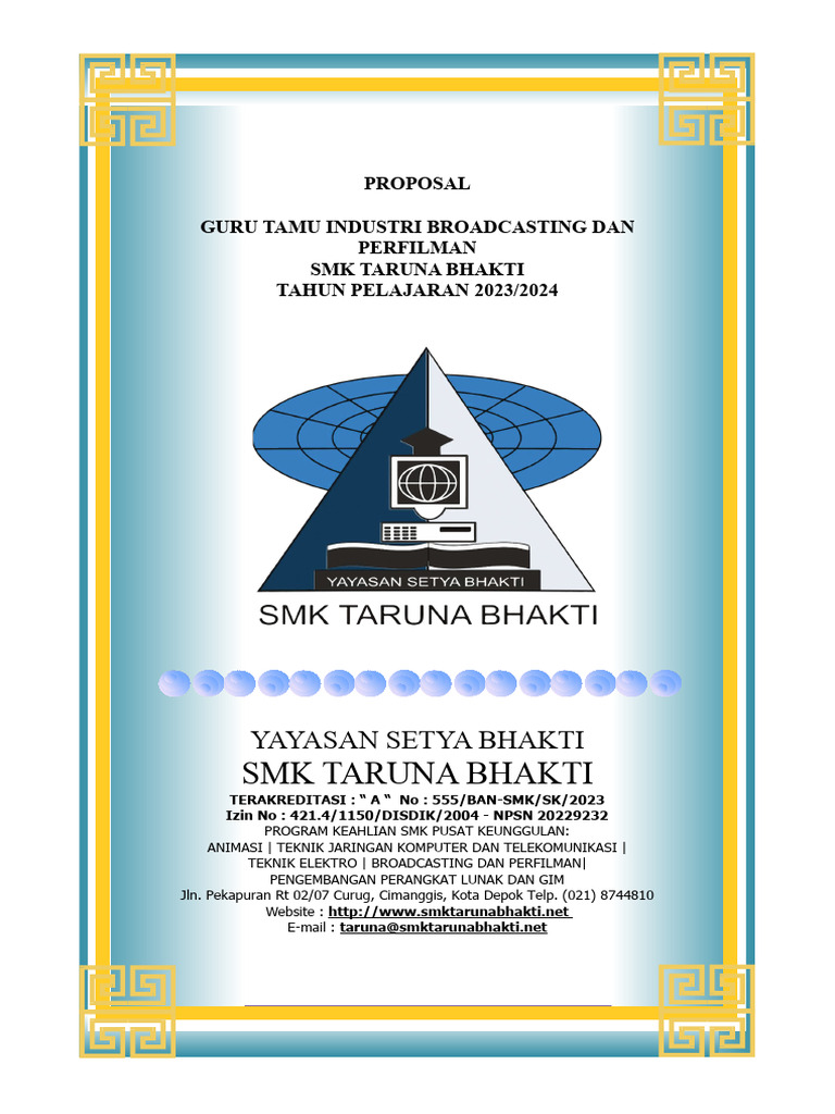 Proposal - Program - Guru - Tamu - BC - 2023 - REV 1 | PDF