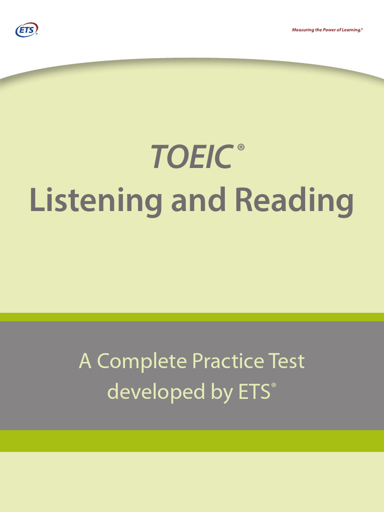 Toeic Sample-Test A4 64pg v30 | PDF | Books | Libraries