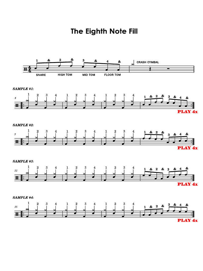 The Eighth Note Fill | PDF
