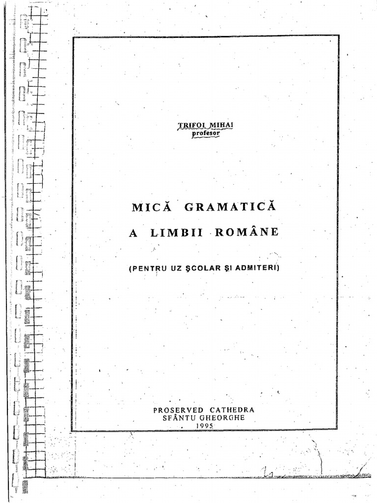 Gramatica LB Romana | PDF