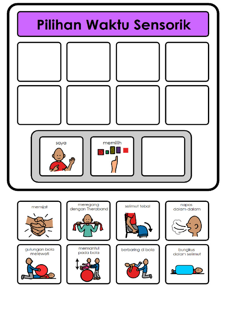 7. Sensory Choice Board | PDF