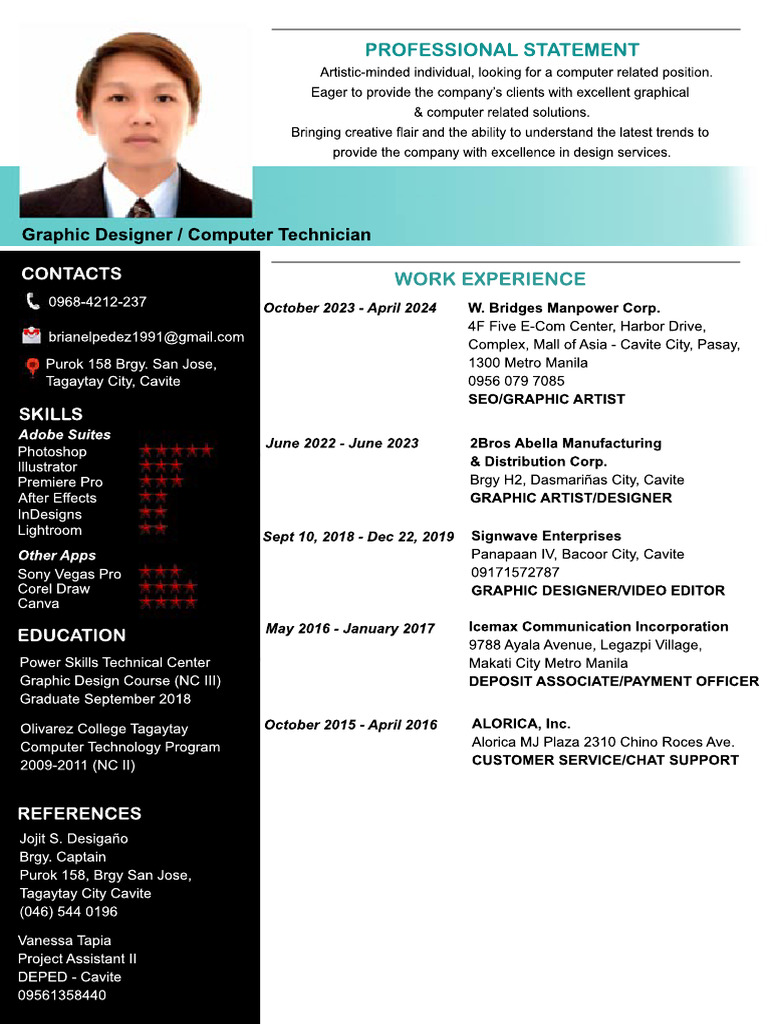 Brian Elpedez CV | PDF
