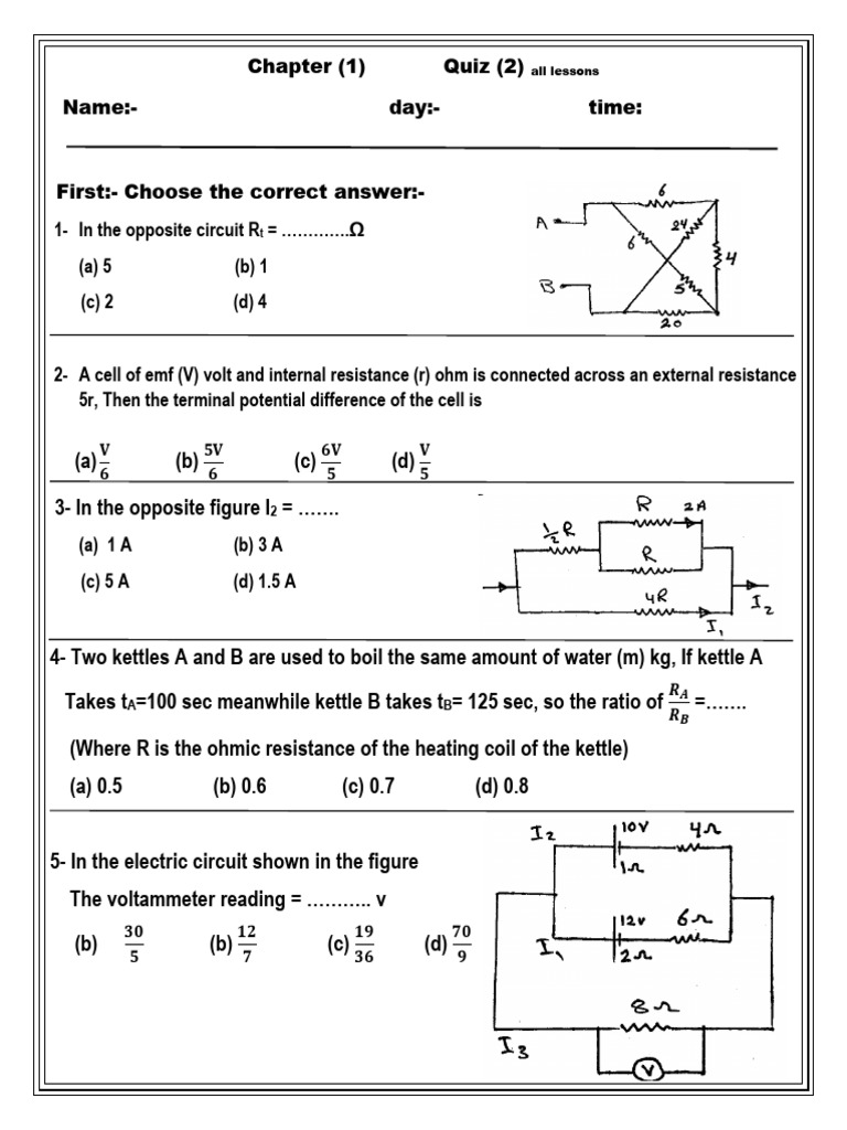 Chapter 1 Quiz 2 All Lessons | PDF | Metrology | Materials Science