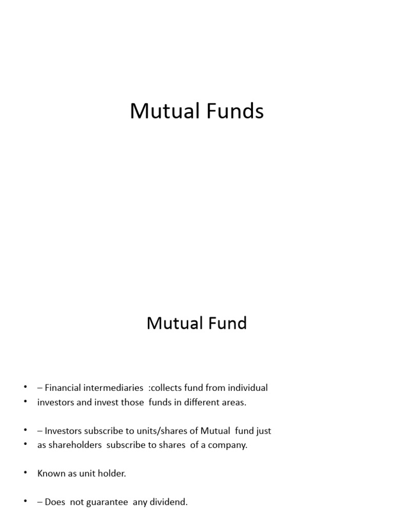 Mutual Funds | PDF | Investment Fund | Investing