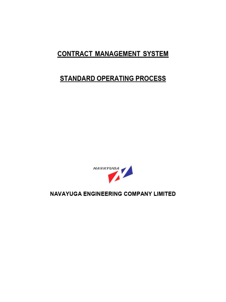 Contract Management SOP Guide | PDF | Risk | Arbitration