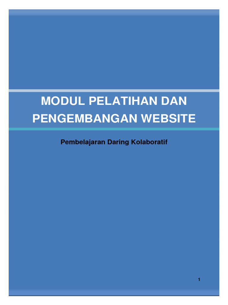 Modul-Pelatihan-Pengembangan-Website | PDF