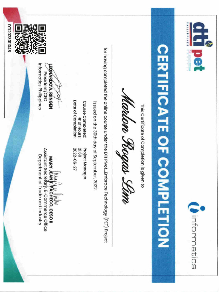 DTI Project Manager | PDF