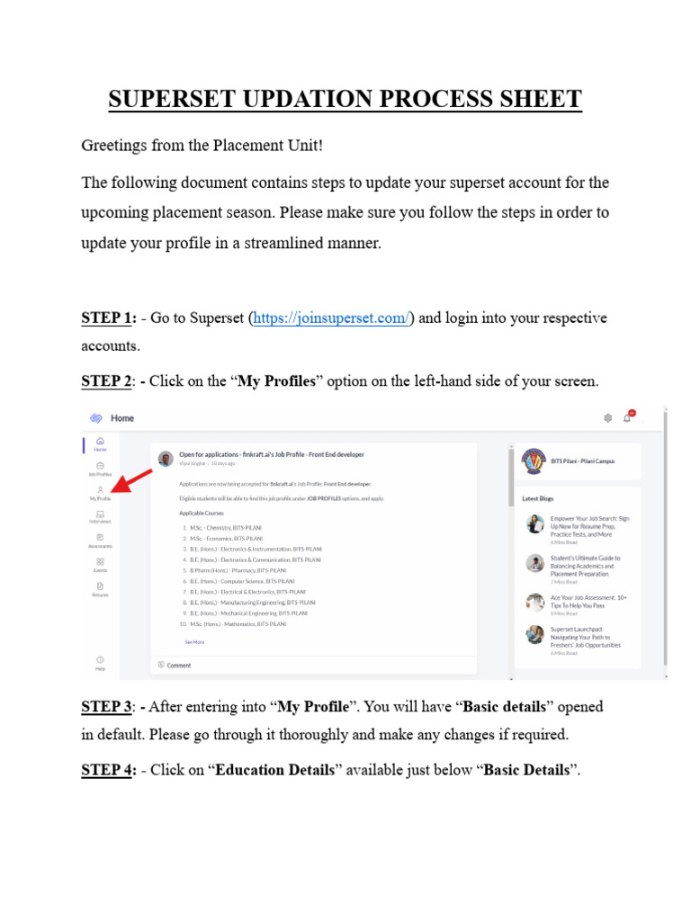 Updated Superset Updation Process Sheet | PDF | Computing | Software