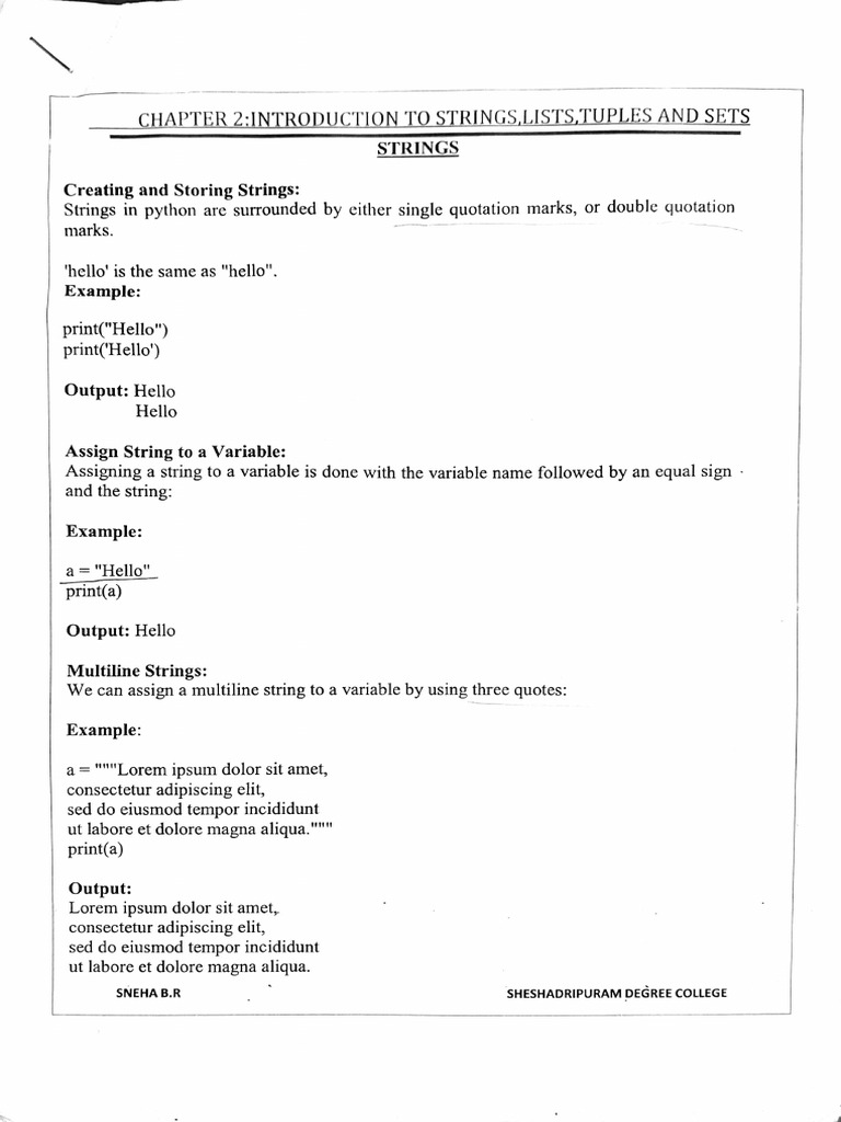 Python Unit 2 | PDF Python Unit 2 | PDF