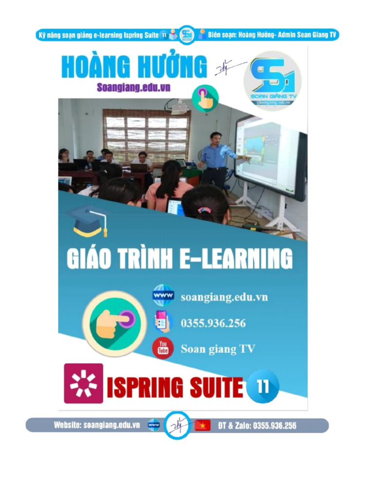 Giao Trinh Ispring Suite 11 Tk Bai Giang Elearning | PDF