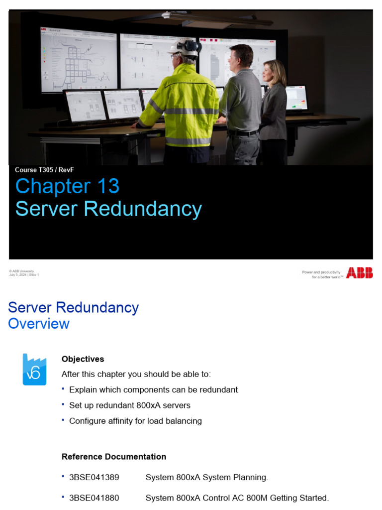 T305-13 Server Redundancy - RevF | PDF | Server (Computing) | Computer ...