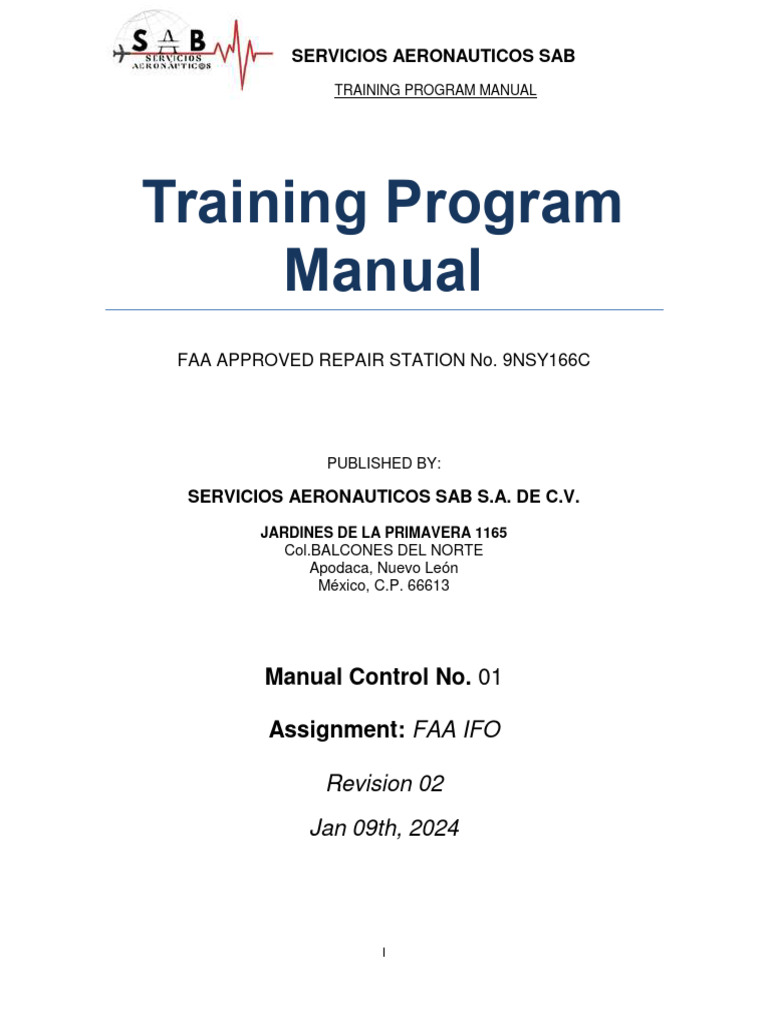 Part 135 Indoc Training Manual | PDF | Federal Aviation Administration ...