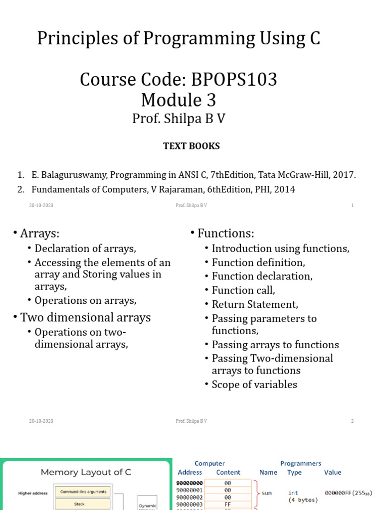 Module 3 | Download Free PDF | Parameter (Computer Programming) | Integer (Computer Science)