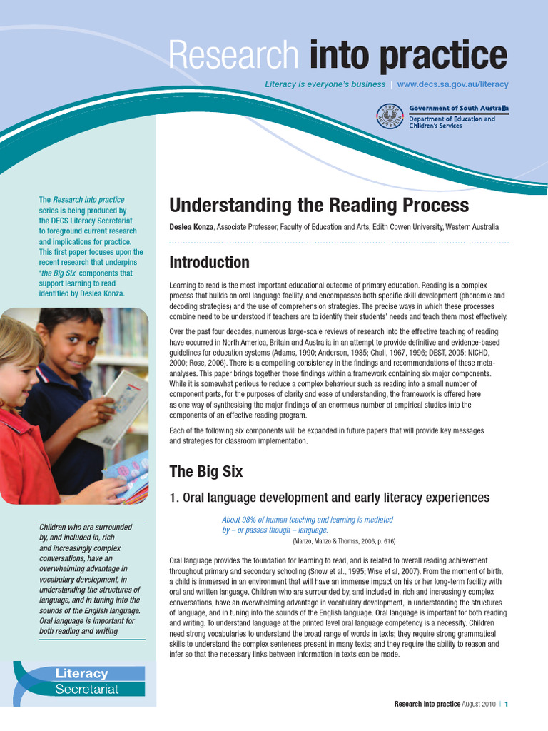 SA DECS - Understanding The Reading Process | PDF | Phonics | Reading ...