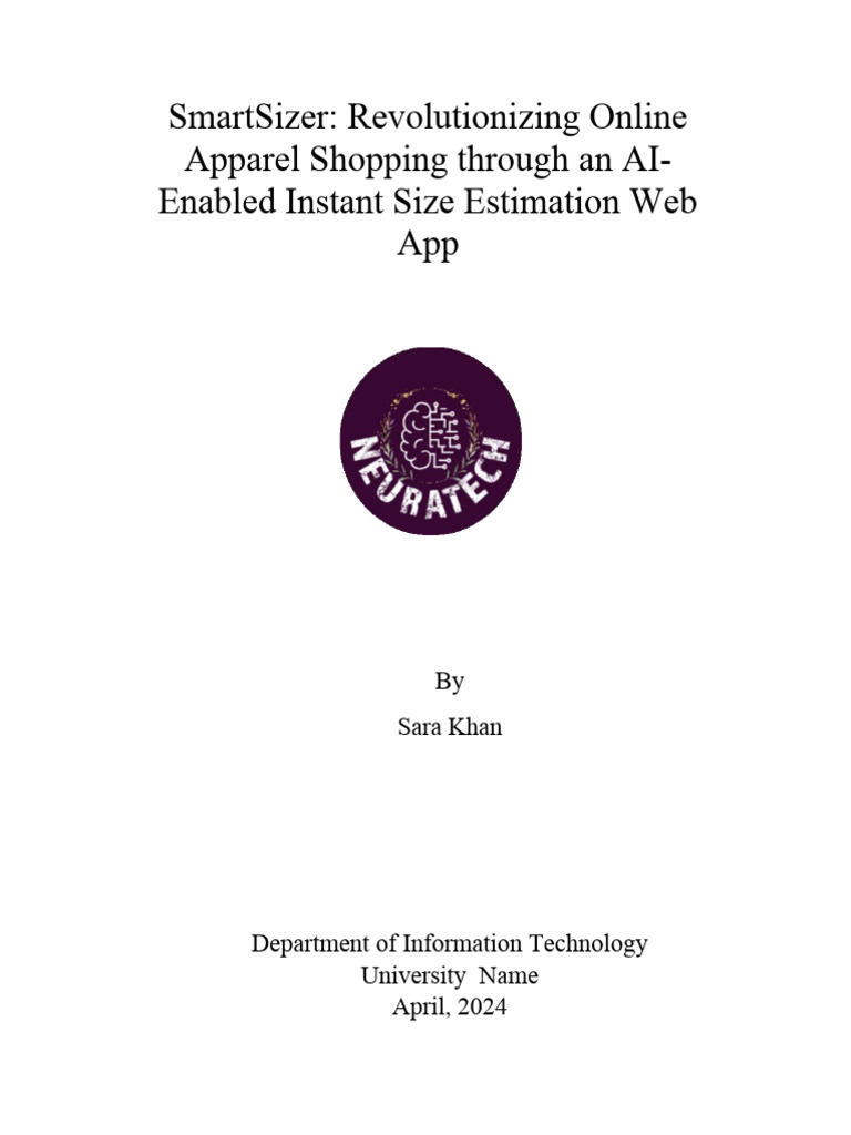 Smartsizer: Revolutionizing Online Apparel Shopping Through An Ai ...