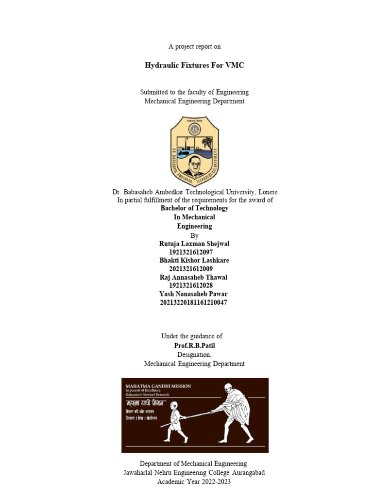 Project Report 1 | PDF | Tools | Mechanical Engineering