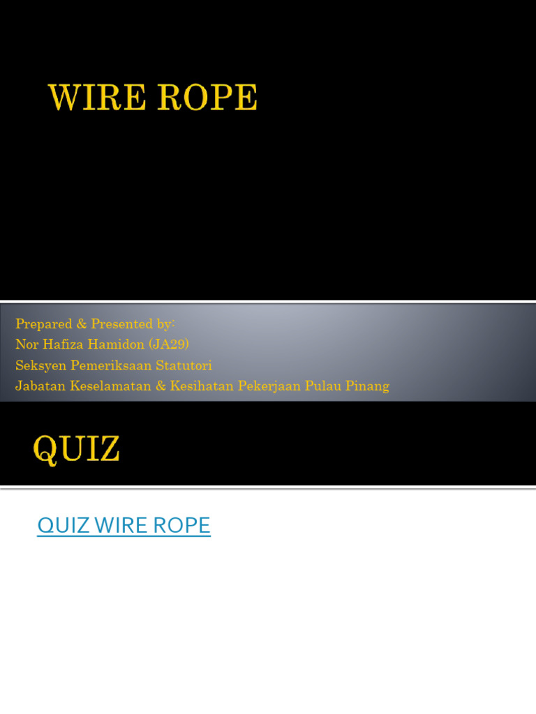 Wire Rope Damage Inspection Guide | PDF | Rope | Wire
