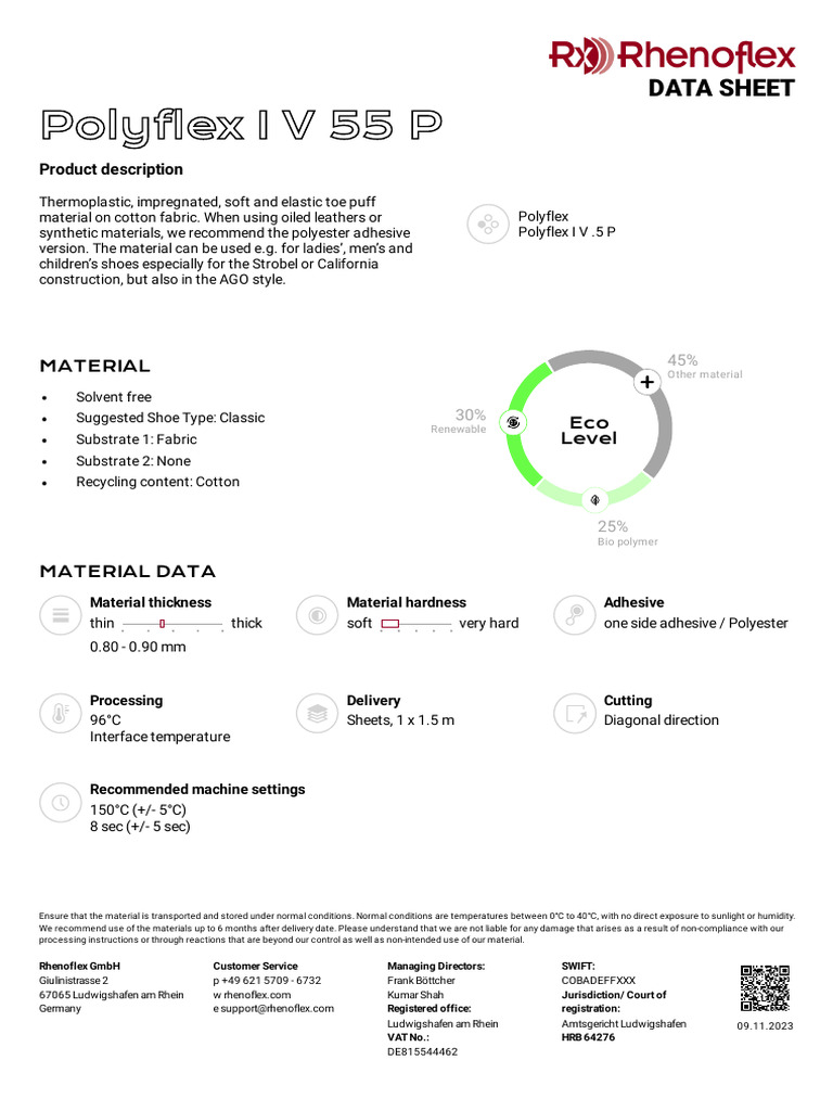 Polyflex I V 55 P | PDF | Adhesive | Polyester