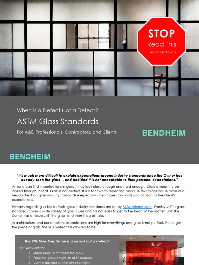 Astm Glass | PDF | Glasses | Reflection (Physics)