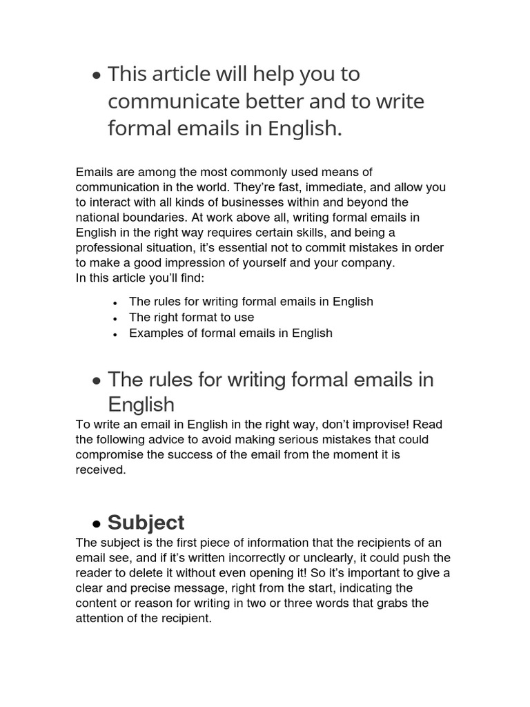 E Mail Structure | PDF | English Language | Madam