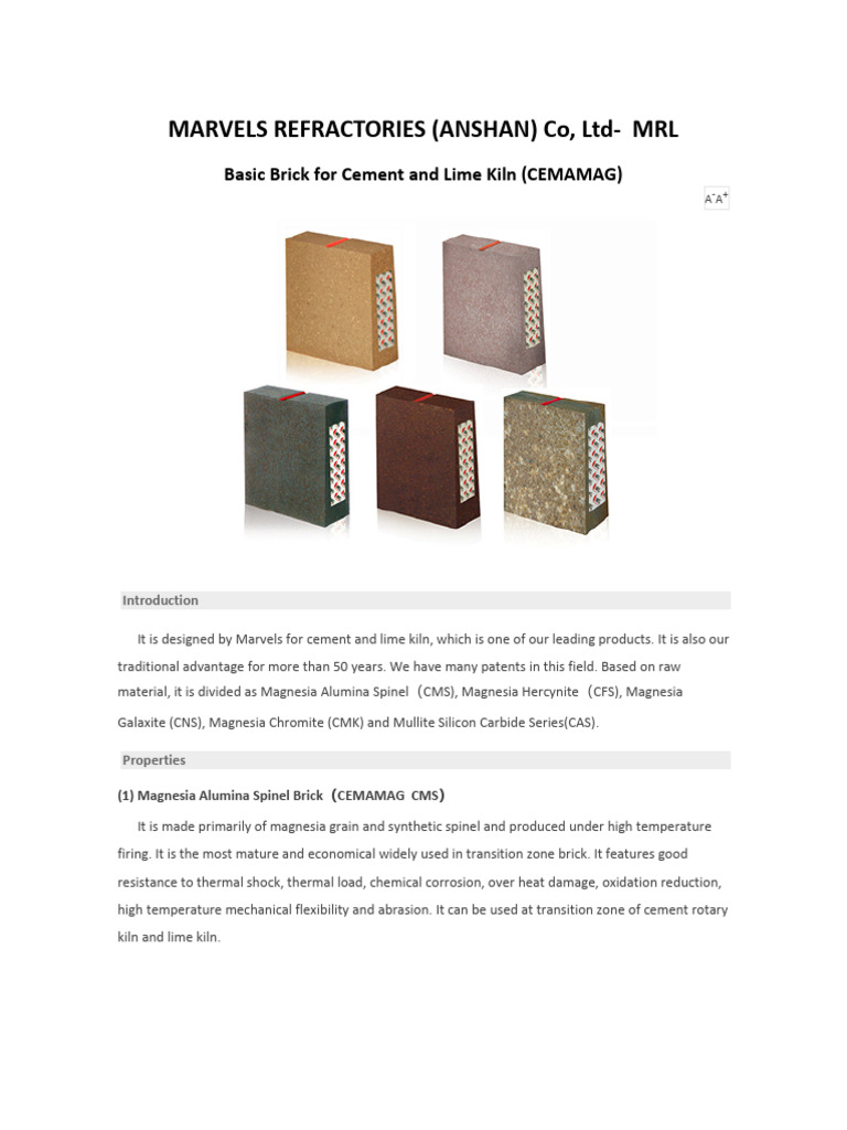 MRL CEMENT LIME | PDF | Refractory | Cement