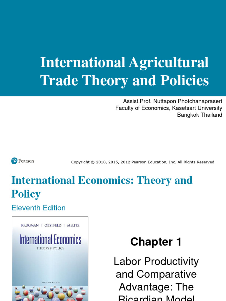 Chapter1-Ricardian Model | PDF | Comparative Advantage | Labour Economics
