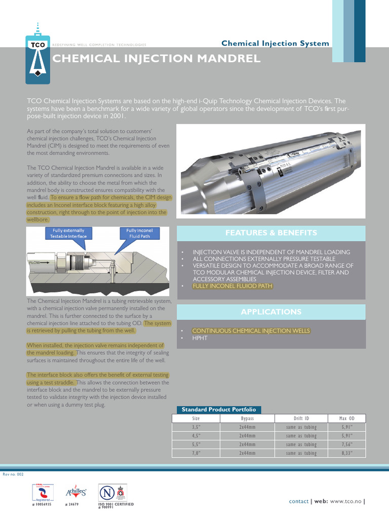 Advanced Chemical Injection Solutions | PDF | Pipe (Fluid Conveyance ...