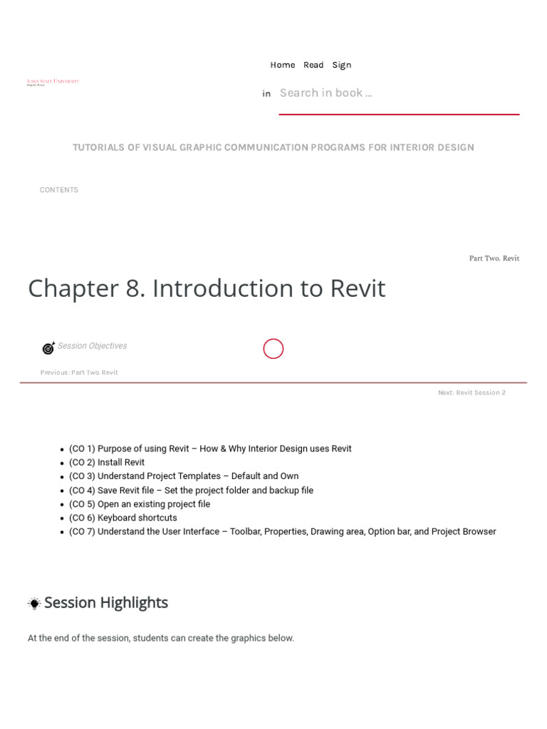 Chapter 8. Introduction To Revit - Tutorials of Visual Graphic ...
