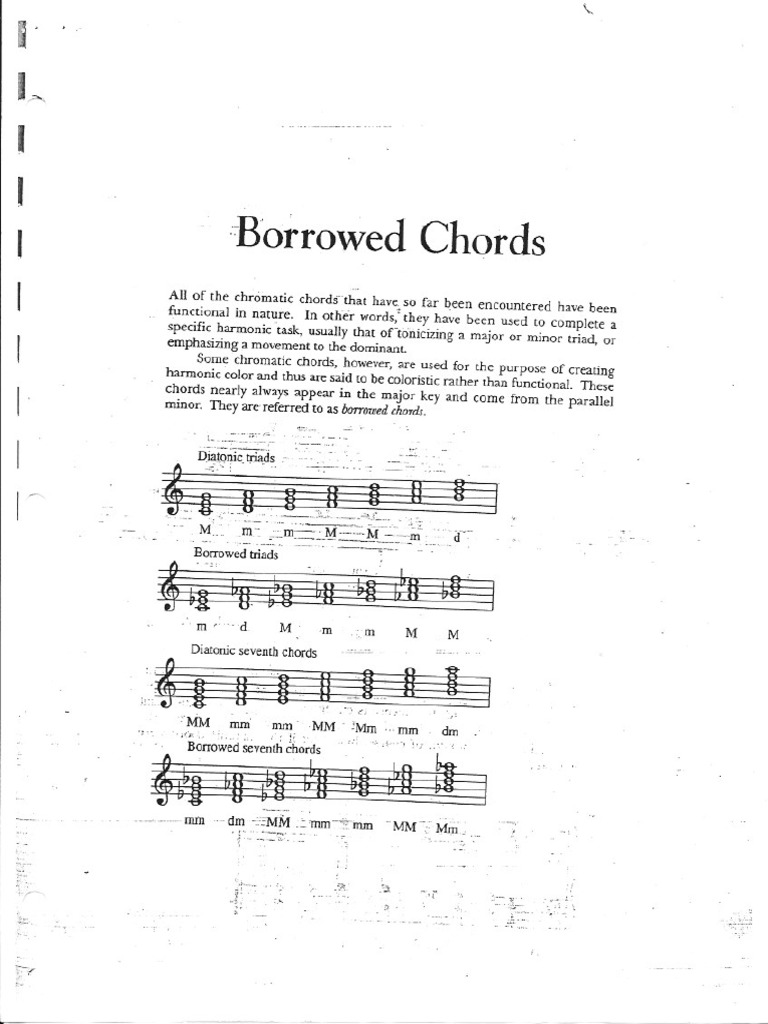 Borrowed Chord | PDF