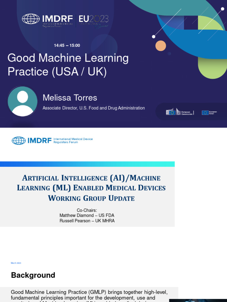 Good Machine Learning Practice | PDF | Medical Device | Product Lifecycle