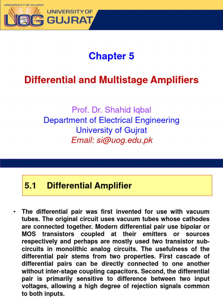 Chapter 5 | Download Free PDF | Amplifier | Bipolar Junction Transistor