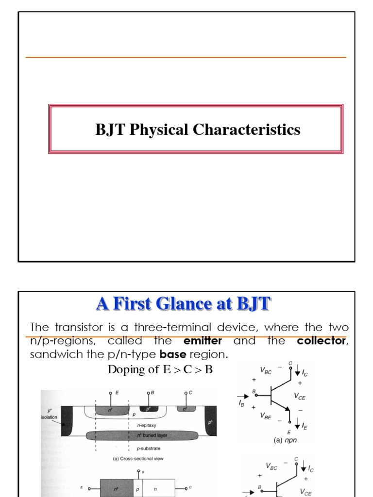 Ch2B BJT Characteristics | PDF | Bipolar Junction Transistor ... Ch2B BJT Characteristics | PDF | Bipolar Junction Transistor ...