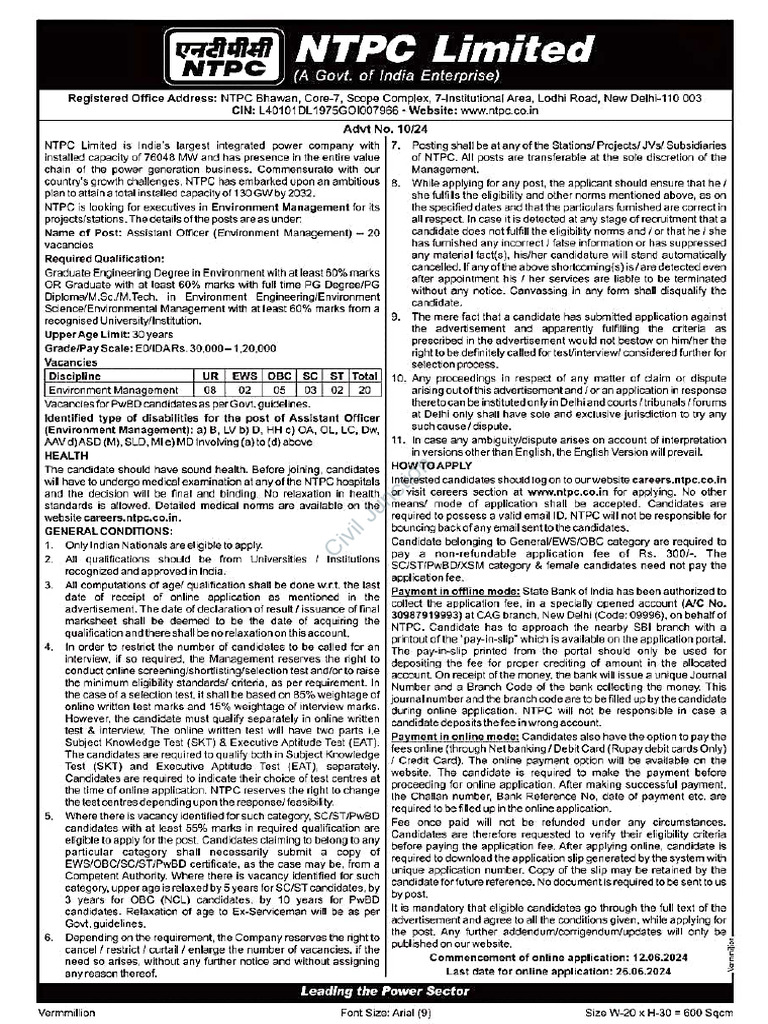 NTPC | PDF | Payments | Fee