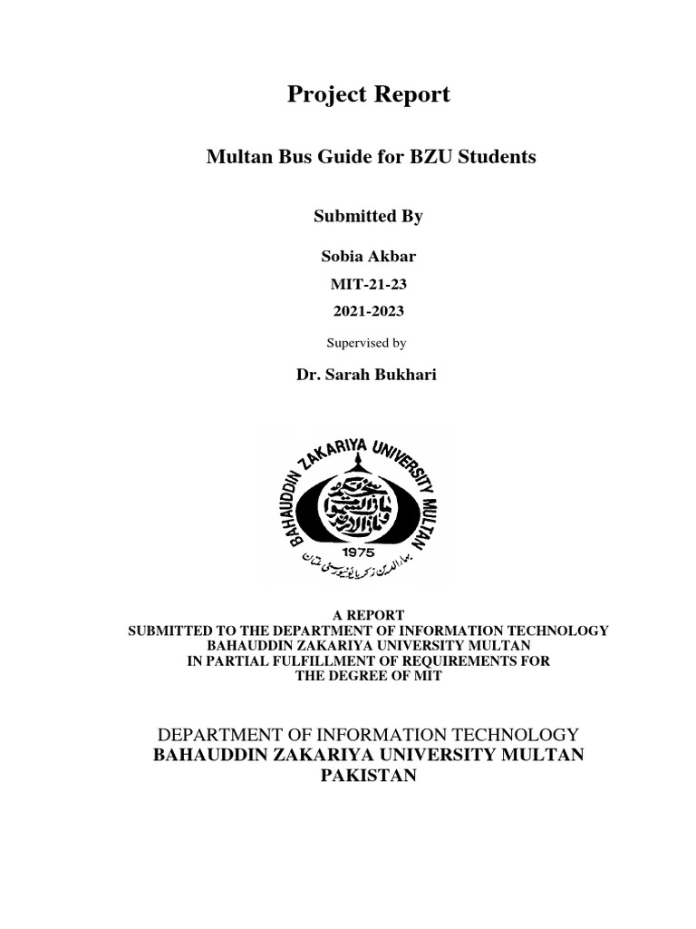 Project Report Sobia Akbar Roll No 2 | PDF | Databases | Use Case